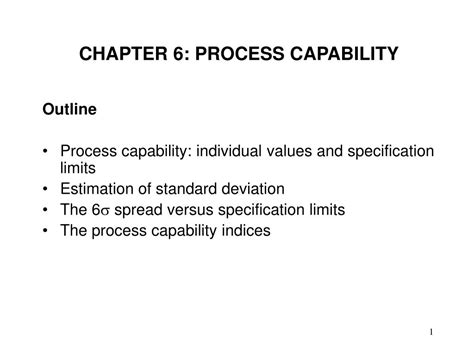 PPT CHAPTER 6 PROCESS CAPABILITY PowerPoint Presentation Free Download ID 6654401