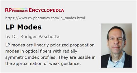 Lp Modes Fiber Wave Equation Radial Function Intensity Profile