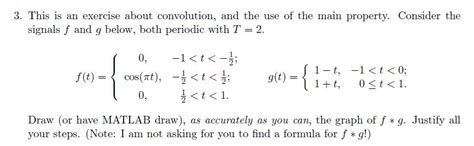 solved 3 this is an exercise about convolution and the use