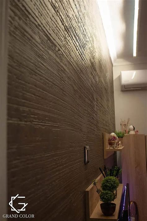 დეკორატიული კედელი ინტერიერის დიზაინში ნებისმიერ ფერში