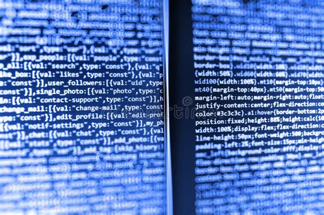 Cyberespace Concept Ouvert De Code Source De Programme Image Stock Image Du Noir Scénario