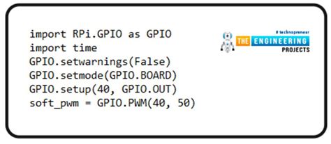 Create Pwm Signal In Raspberry Pi Using Python The Engineering Projects