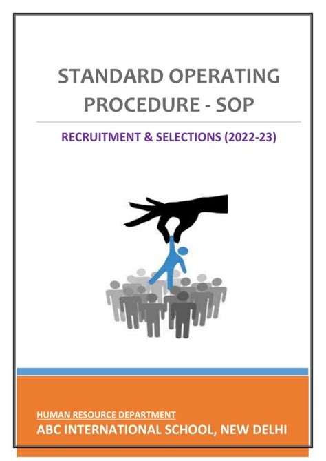 Sop For Recruitment And Selections Alert Knowledge Services