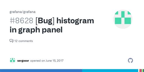 [bug] histogram in graph panel · issue 8628 · grafana grafana · github