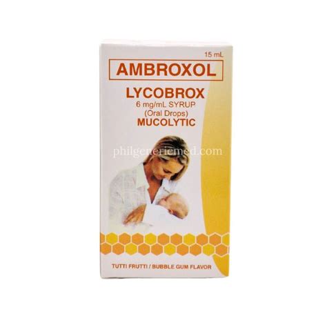Ambroxol 6mg Ml 15ml Drops Philippine Generic Medicine