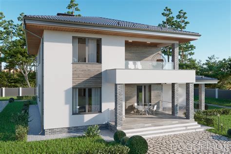 Проект двухэтажного дома 260 м