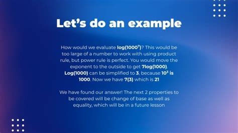 Properties Of Logarithms Google Slides PowerPoint