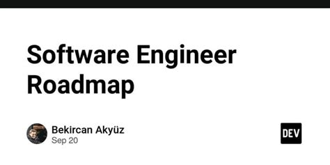 software engineer roadmap r devto
