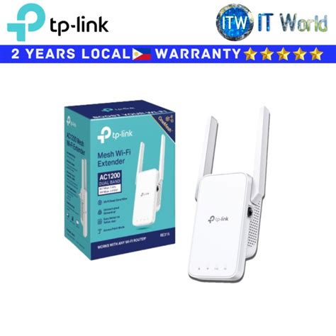 Itw Tp Link Wifi Repeater Extender Booster Re315 Ac1200 Mesh Wi Fi Range Extender Lazada Ph