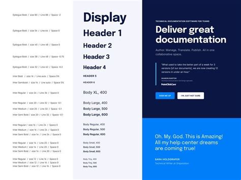 Typography UI Typographic Hierarchy