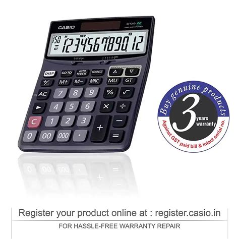 Casio Desktop Calculator With Bigger Screen And Keys Dj 120d Sitaram Stationers