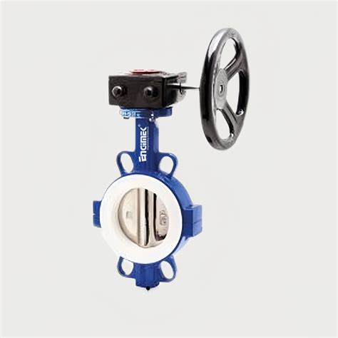 2 Piece Ptfe Pfa Fep Lined Butterfly Valve Engimek Valves