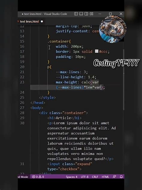 Article Show And Hide Html Csscoding Computerscience Shorts
