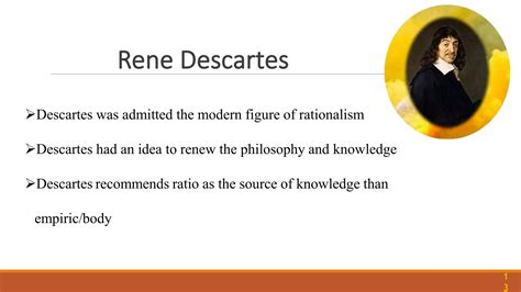 Classical And Modern Philosophy Rationalism And Empiricism Pptx