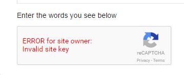 How To Fix ERROR For Site Owner Invalid Site Key Top Host Coupon