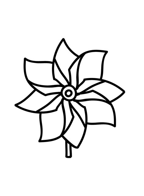42 Pinwheel Coloring Pages