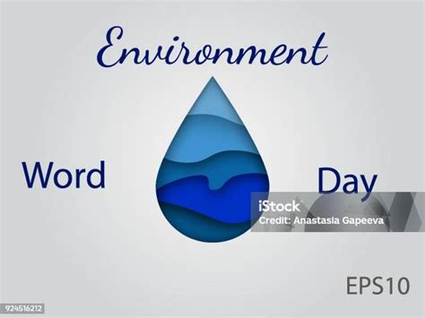 3 차원 종이 세계 환경의 날에 환경 친화적인 디자인을 잘라 벡터 일러스트입니다 종이 조각 레이어 드롭 그림자와 함께 0명에 대한 스톡 벡터 아트 및 기타 이미지 Istock