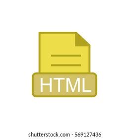 Html File Format Stock Vector Royalty Free Shutterstock