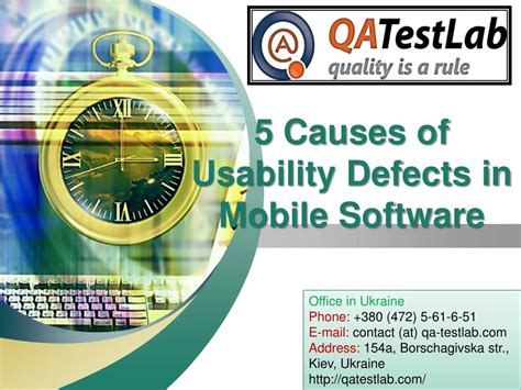 PPT 5 Causes Of Usability Defects In Mobile Software PowerPoint Presentation ID 7228332