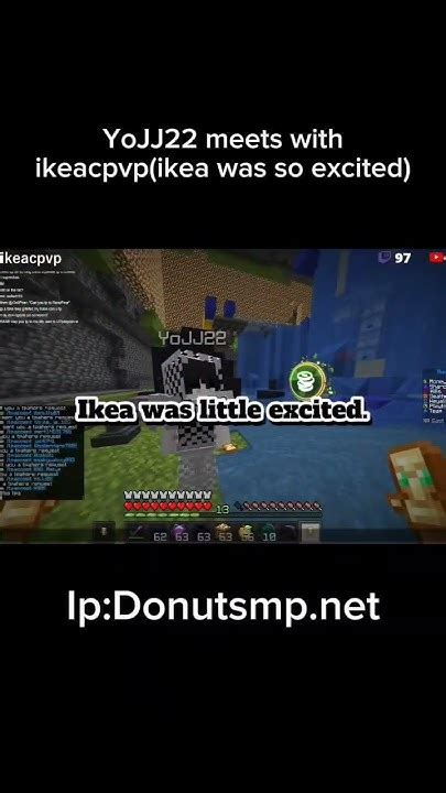 Yojj22 Meets With Ikeacpvp Ikea Was So Excited Minecraft Drdonut