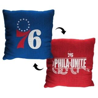 Nba Invert 76ers 2pk Double Sided Jacquard Pillow Bed Bath And Beyond