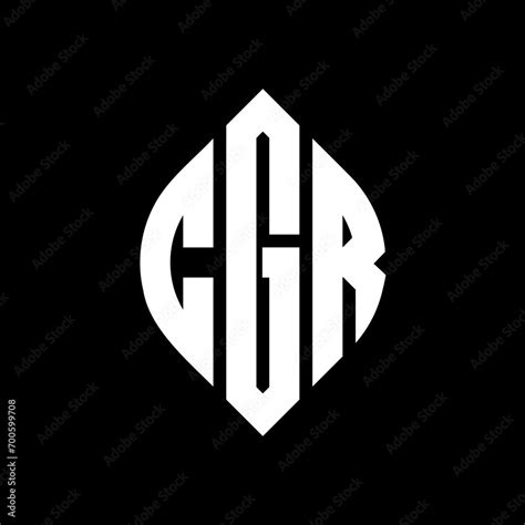 Cgr Circle Letter Logo Design With Circle And Ellipse Shape Cgr
