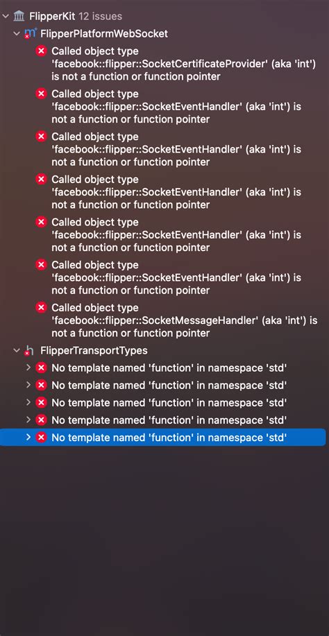 Reactjs React Native Xcode Flipper Erros Stack Overflow
