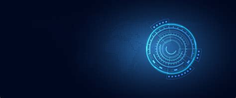 futuristic digital transformation abstract technology blue background