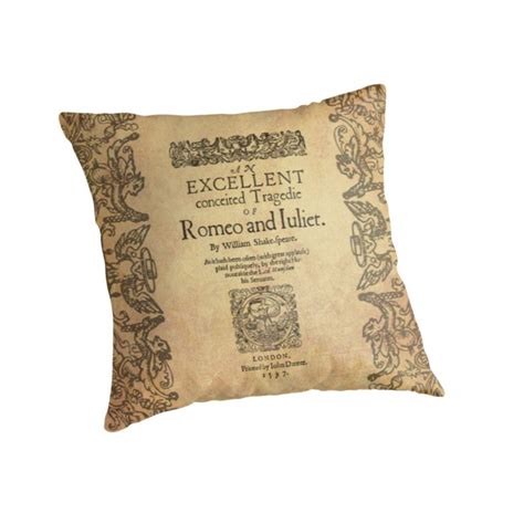 Shakespeare Romeo And Juliet 1597 Throw Pillow For Sale By Bibliotee