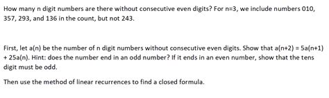 solved how many n digit numbers are there without