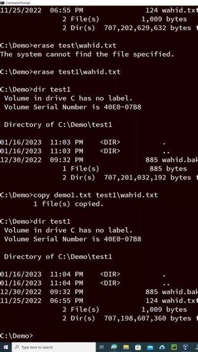 Windows Use ‘erase S Filename To Delete The Filename In Any Subdirectories Youtube