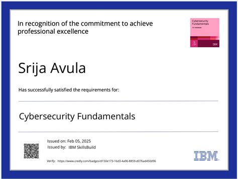 Cybersecurity Ibm Fundamentals Learning Infosec Careergoals