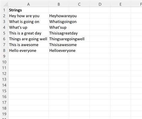 Vba How To Remove Spaces From String