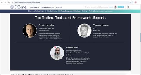Mohammad Faisal Khatri On Linkedin Dzone Community Softwaretesting