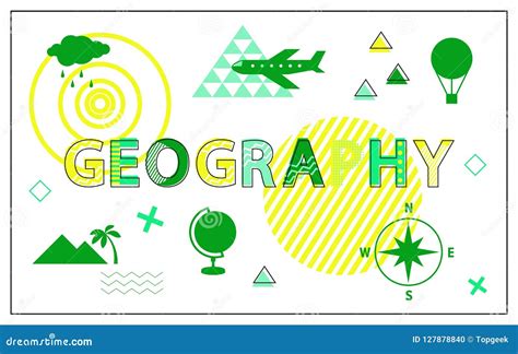 Geography Poster With World Map Vector Illustration 85393592