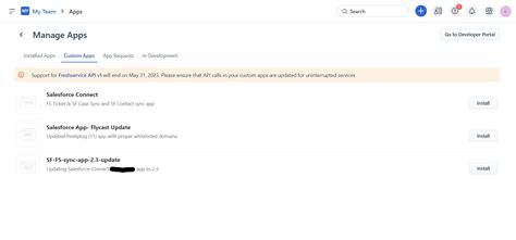 Unable To Install Custom App Failed To Submit Installation Parameters Product Freshworks