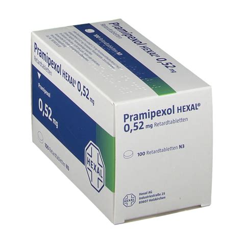 Pramipexol Hexal® 052 Mg 100 St Mit Dem E Rezept Kaufen Shop Apotheke