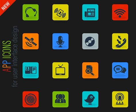 Premium Vector Communication Icon Set