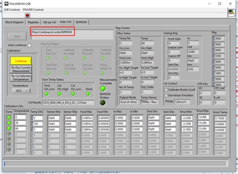 PGA309EVM USB Read All Zeros From EEPROM After Calibration And Write EEPROM In PGA309EVM USB