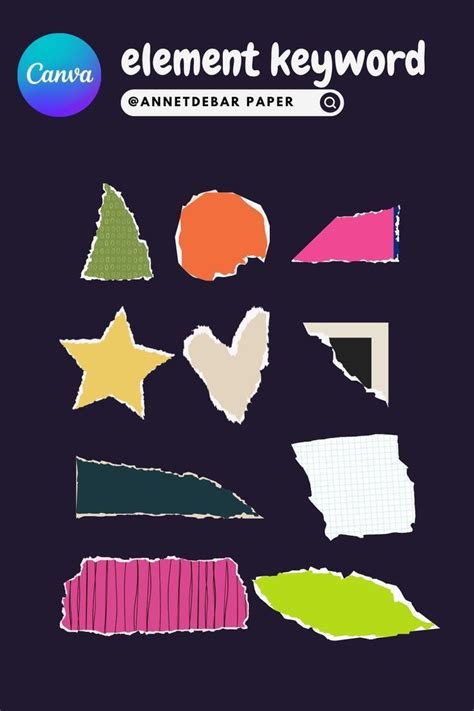 Canva Elements Keyword Torn Paper Artofit