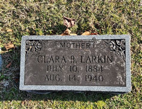 Clara Belle Row Larkin Find A Grave Memorial