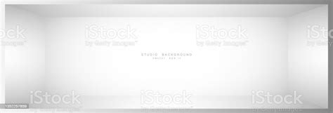 빈 흰색 회색 그라데이션 스튜디오 룸 배경 크리에이티브 프로젝트를 위한 카피스페이스가 있는 배경 조명 인테리어 벡터 일러스트