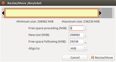 Partitioning Can T Change Partition Sizes Using GParted Ask Ubuntu