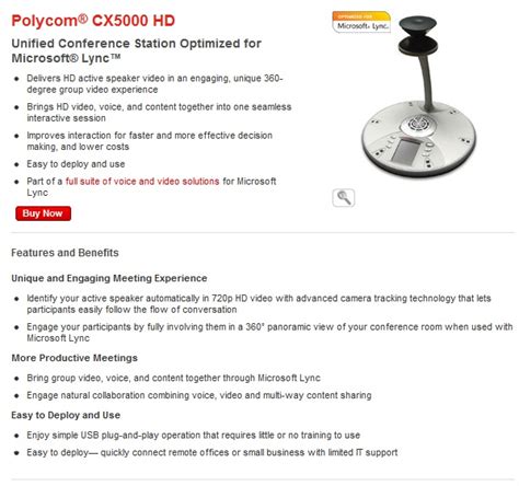 Unified Communication Techies Polycom Cx5000 Hd Released