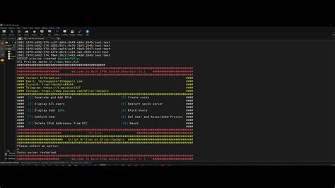 Automated Ipv6 Socks5 Proxy Generator Script Updated Version V11