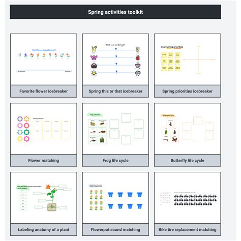 Spring Activities Toolkit
