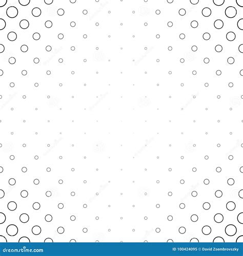 Monochromatic Circle Pattern Geometric Vector Background Design Stock Vector Illustration Of
