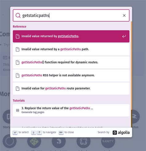 Move `getstaticpaths` Instructional Content Out Of The Reference Page