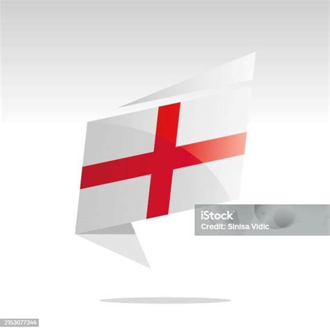 새로운 추상 영국 플래그 종이 접기 아이콘 단추 레이블 벡터 0명에 대한 스톡 벡터 아트 및 기타 이미지 0명 3차원 형태 공휴일 Istock