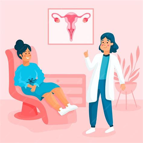 산부인과 상담 개념 무료 벡터